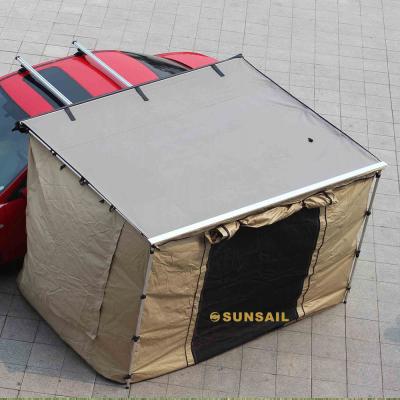China Canvas Camping Tent with Side Awning Four-Season and Breathable Fabric for sale