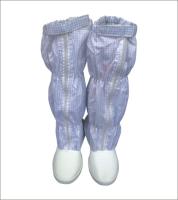 China Light ESD Safety Shoes Anti Static Grid Fabric Booties For Electronic  Industry for sale