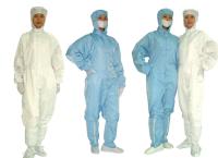 China Laundering Durability Clean Room Garments Dust proof ESD Anti Static Coverall for sale
