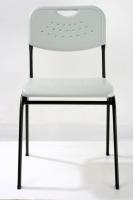 China White ESD Safe Lab Chair H450mm with Mouth Glyph Reinforcement for Cleanroom Use for sale