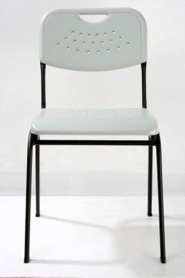 China White ESD Safe Lab Chair H450mm with Mouth Glyph Reinforcement for Cleanroom Use for sale