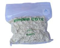 China Natural Anti Static Latex Finger Cots White Dust Free 20 Bags Box for sale
