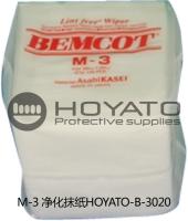 China Good Cleanability Clean Room Consumables Not Dropping Soft Flocks M-3 Purified Tissue for sale