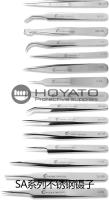 China Ultra Fine Point Stainless Steel Tweezers SA Series High Precision HRC40-45 Antimagnetic for sale