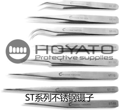 China ST Series Anti Static Stainless Steel Tweezer Set HRC40-45 High Precision ESD Tweezers for sale