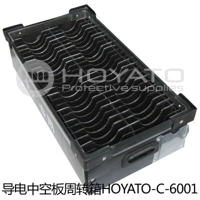 China Corrosion Resistance ESD Corrugated Box , Hollow Board Conductive Corrugated Boxes for sale