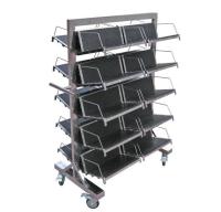 China Conductive PP Material ESD Consumables Anti Static PCB Hanging Basket Cart for sale