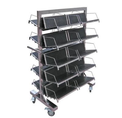 China Conductive PP Material ESD Consumables Anti Static PCB Hanging Basket Cart for sale