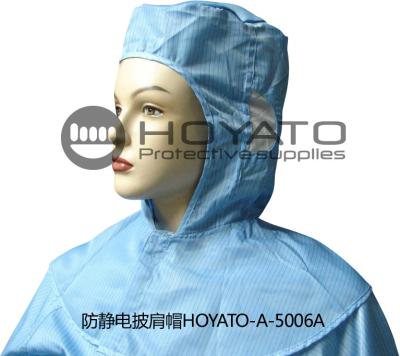 China Germicidal Clean Room ESD Shawl Hat Anti Static Dustproof 10000 Class for sale