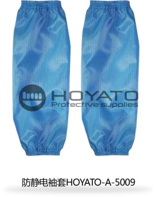 China Germicidal Antibacterial Clean Room Garments Blue / White ESD Oversleeves for sale