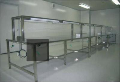 China ESD Anti Static Clean Room Equipment Two Layer Stainless Steel Work Bench Table for sale