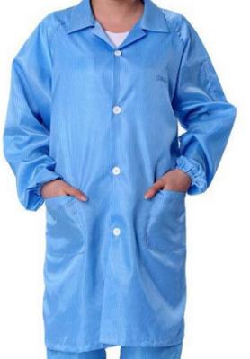 China Safety ESD Anti Static Clean Room Garments For Optical Production Workshop for sale