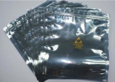 China Resealable Anti Static Shielding Bags , Customized ESD Shielding Bag With Zip Lock for sale