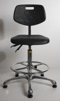 China ESD Anti Static Chair Clean Room PU Foam Black 104-109Ω Surface Resistance for sale