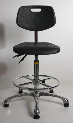 China ESD Anti Static Chair Clean Room PU Foam Black 104-109Ω Surface Resistance for sale