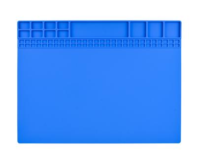 China HOYATO 932°F Heat Resistant Silicone Soldering Mat 23x18cm for Electronics Repair for sale