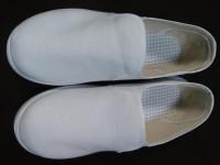 China Customized White ESD Shoes , Easy Cleaning Rapid Drying ESD Cleanroom Shoes for sale