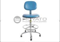 China 360 Degree Rotation ESD Task Chair , Ventilated Leather Comfortable Office Chair for sale