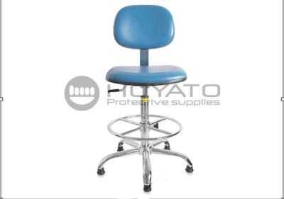 China 360 Degree Rotation ESD Task Chair , Ventilated Leather Comfortable Office Chair for sale