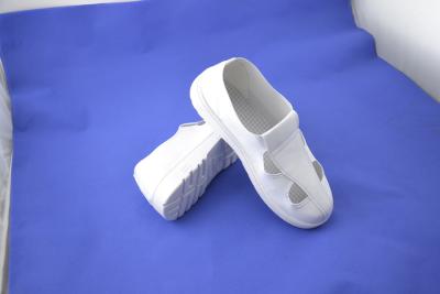 China ESD Safety Shoes Four Hole White Canvas Anti-Static SPU Sole Size 34-46 for sale