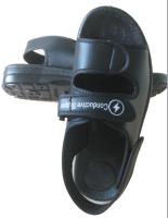 China Hard Fold Black ESD Anti Static Shoes Wear Resistant For Electronics Fields for sale
