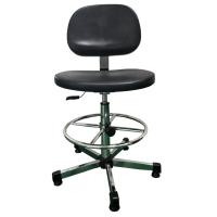 China ESD Anti Static Cleanroom Chair Black PU Foam 104-109Ω Surface Resistance for sale
