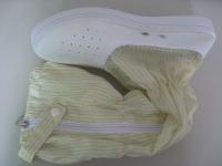China Convenient ESD Anti Static Clean Room Booties Easy Clean For Electronics Factory for sale