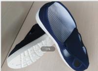 China ESD Safety Shoes Four Hole White Canvas Anti-Static SPU Sole Size 34-46 for sale