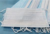 China 3 Ply Non Woven Face Mask 17.5x9.5cm Adult Size Breathable Surgical Mask for sale