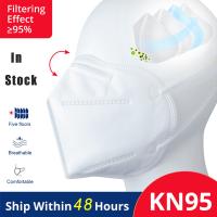 China YLW 5-Ply Reusable N95 Respirator Dust Mask 16x11cm White with Adjustable Nose Clip for sale