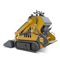 China Kohler Engine 300KG 23hp Dingo Tracked Ride On Mini Skid Steer Loader for Construction for sale