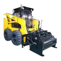 China CE certified mini wheel skid steer loader with EPA and HANSA hydraulic pump attachments for sale