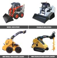 China CE certified mini wheel skid steer loader with EPA and HANSA hydraulic pump attachments for sale