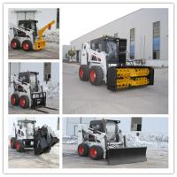 China CE certified mini wheel skid steer loader with EPA and HANSA hydraulic pump attachments for sale