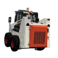 China 4x4 Wheel Drive Mini Skid Steer Loader CE EPA Certified Attachments Excavator Bucket for sale