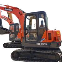 China Korea Used Mini Excavator Doosan DH55 5ton Hydraulic Crawler Excavator for Sale for sale