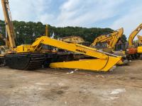China Japan Long Boom Amphibious Excavator Pontoon Used PC200 PC60 with Liyuan Hydraulic Valve for sale