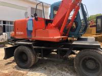 China 2010 Year Hitachi EX100WD Wheel Excavator Original Japan 10 Ton for Construction Digger for sale