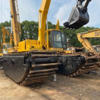 China Good 5ton Used Komatsu PC200 PC60 Amphibious Digger with Long Boom and Hydraulic Valve for sale