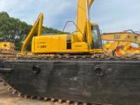 China Good 5ton Used Komatsu PC200 PC60 Amphibious Digger with Long Boom and Hydraulic Valve for sale