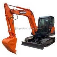 China FAWDE Engine Used Korea Mini Excavator Doosan DX60 DH55 5ton Digger for Budget Buyers for sale