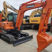 China FAWDE Engine Used Korea Mini Excavator Doosan DX60 DH55 5ton Digger for Budget Buyers for sale