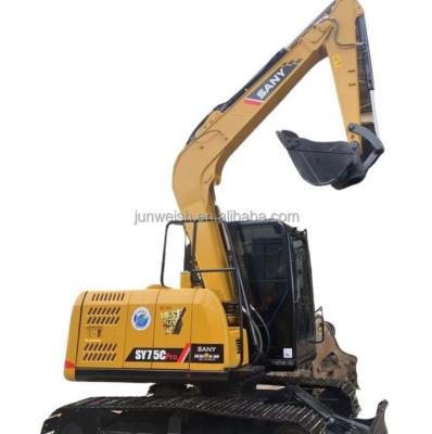 China Moving Type Crawler Excavator Sany 75 SY75c SY55 SY60 SY75 SY95 Chinese Mini Excavator for sale