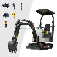 China 1.2 Ton Mini Excavator Digger Chinese Small Micro Excavator within Hydraulic Cylinder for sale