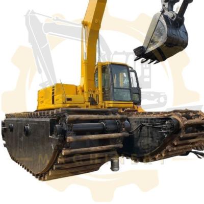 China Good Used Japan Long Boom Komatsu PC200 PC60 Amphibious Digger with Low Working Hours for sale