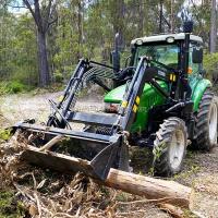 China MAP 4*4 Wheel Drive 50 HP Tractor with Front End Loader and Backhoe Loader Lawn Mower for sale