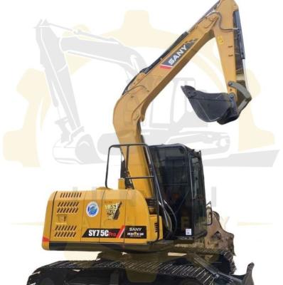 China Sany 75 SY75c SY55 SY60 SY75 SY95 Mini Excavator with Maximum Digging Height 3350mm for sale