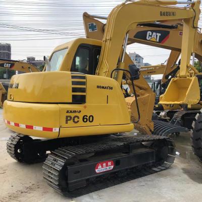 China Japan Komatsu PC60 6 Ton Excavator Unique Selling Point High Operating Efficiency for sale