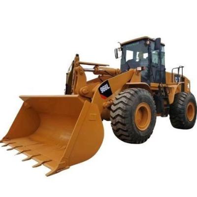 China Used Caterpillar Front Wheel Loader 966L with 4x4 Drive and 2.4CBM Bucket Capacity for sale
