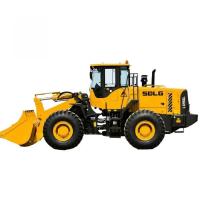 China SDLG LG956L 5 Ton Front End Loader Hydraulic Power 4 Wheel Drive and Forestry Mulcher for sale